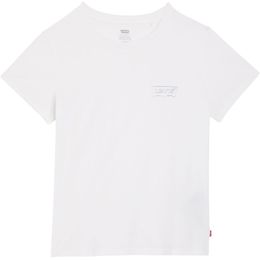 Levi's Levi's® T-Shirt, Baumwolle, Logo-Detail, für Damen, weiß, L