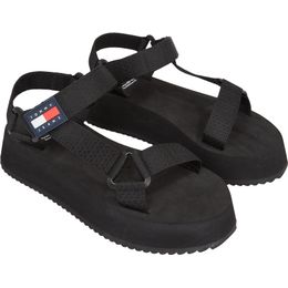 Tommy Jeans Sandalen, Plateau, für Damen, schwarz, 40