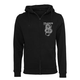 Mister Tee Zip-Up Hoodie 'Never Die' male Black size 4XL