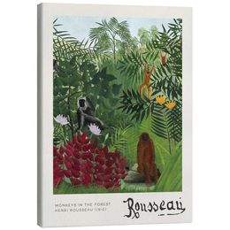 Posterlounge Leinwandbild Henri Rousseau