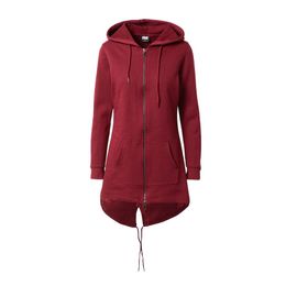 Urban Classics Zip-Up Hoodie female Red size XXXL