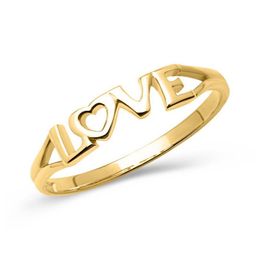 UNIQUE Goldring UNIQUE Ring Love-Schriftzug 333er Gold GR0084