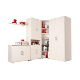 Jugendzimmer-Set Priess Schlafzimmermöbel-Sets Gr. 2-türig, ohne Beleuchtung, weiß Baby Komplett-Kinderzimmer