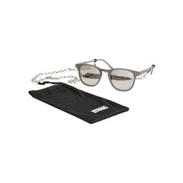 Urban Classics Sonnenbrille Urban Classics Unisex Sunglasses Arthur with Chain, grau