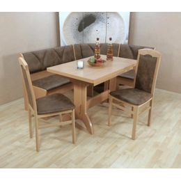 Home Affaire Essgruppe Halle, (Set, 4-tlg), mit Truheneckbank, beige