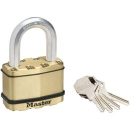 Master Lock Vorhängeschloss Excell, Sicherheitsklasse 10, Messing, goldfarben