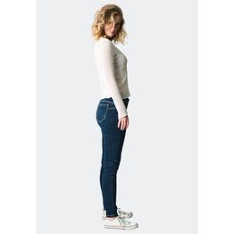 FIVE FELLAS Skinny-fit-Jeans ZOE nachhaltig, Italien, Power Stretch, magic shape, blau