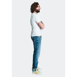FIVE FELLAS Slim-fit-Jeans LUUK-Z nachhaltig, Italien, Stretch, coole Waschung, blau