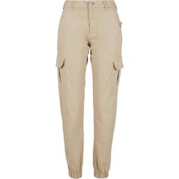 Urban Classics Cargohose Urban Classics Damen Ladies High Waist Cargo Pants (1-tlg), beige
