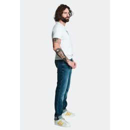 FIVE FELLAS Slim-fit-Jeans LUUK-Z nachhaltig, Italien, Stretch, coole Waschung, blau