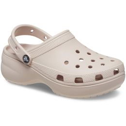 Crocs Classic Platform Clog W Clog, Plateau, Sommerschuh, Schlappen, Hausschuh, trendige Plateausohle, rosa