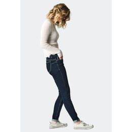 FIVE FELLAS Skinny-fit-Jeans ZOE nachhaltig, Italien, Power Stretch, magic shape, blau
