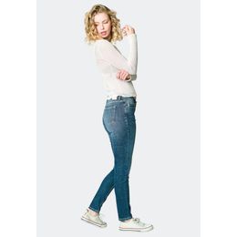 FIVE FELLAS Slim-fit-Jeans GRACIA nachhaltig, Italien, Stretch, magic shape, blau