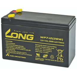 KUNG LONG Blei-Akkumulator Standby, WP7-12, 12 V-, 7 Ah, Faston 4,8 mm