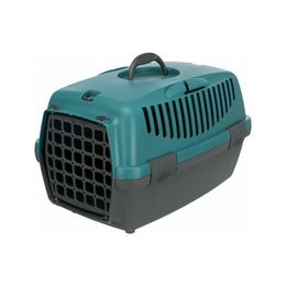 Trixie Hunde-Transportbox Transportbox Capri dunkelgrau/petrol für Hunde