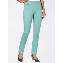 5-Pocket-Jeans Ambria Gr. 42, Normalgrößen, grün (mint) Damen Jeans 5-Pocket-Jeans