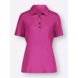 Poloshirt Casual Looks "Poloshirt" Gr. 54, pink (magenta) Damen Shirts Jersey