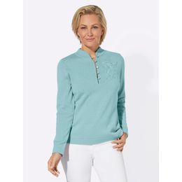 Strickpullover Classic Basics "Pullover" Gr. 54, grün (mint) Damen Pullover Rollkragenpullover