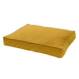 Madison Tierkissen Velours Lounge Cushion Gelb L