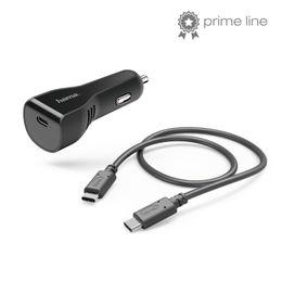 Hama Kfz-Ladegerät USB Type-C-Port PD 3A 27W Smartphone-Ladegerät (Schnellladung, 3A mit 27 Watt, für Smartphone Handy Tablet PC etc), schwarz