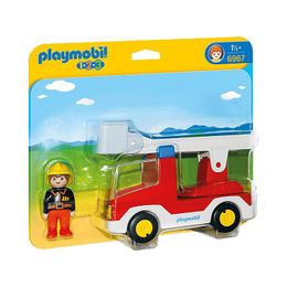 Playmobil 6967 Feuerwehrleiterfahrzeug Spielset, Mehrfarbig