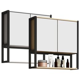 Vcm Badspiegel Wandspiegel Hängespiegel Spiegelschrank Badezimmer Edino 60 x 60 cm