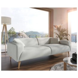 DeLife Couch Svea 220x90 cm Flachgewebe Mint 3-Sitzer