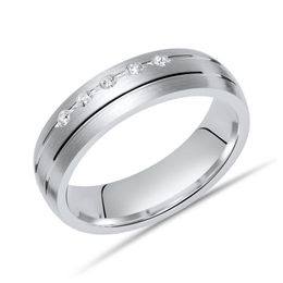 UNIQUE Fingerring UNIQUE Silberring 925 Sterling Silber Zirkonia 5mm breit R8533cz