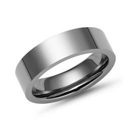 UNIQUE Fingerring Moderner UNIQUE Ring Titan 6mm hochglanz poliert