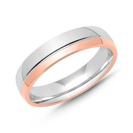 vivo Silberring 925er Silber Ring Bicolor für Herren R8583