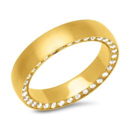 UNIQUE Fingerring Vergoldeter UNIQUE Ring aus Edelstahl 4
