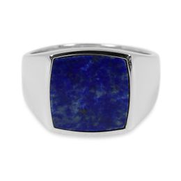 Sprezzi Fashion Siegelring Herren Ring aus 925 Sterling Silber Siegelring mit Lapislazuli Stein (inkl. Schmuck-/Geschenketui sowie kostenlosem Polier-/Pflegetuch