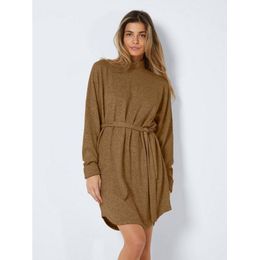 Noisy may Shirtkleid Langarm Strickkleid Pullover Shirt Dress NMCITY (kurz) 5617 in Braun