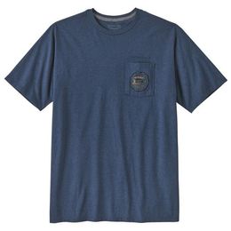 Patagonia - Commontrail Pocket Responsibili-Tee - T-Shirt Gr L blau