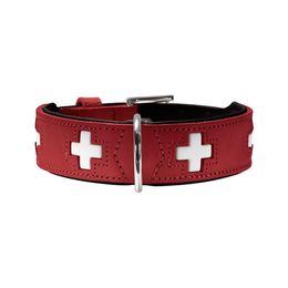 Hunter Tierbedarf Hunde-Halsband Halsband Swiss rot/schwarz
