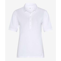 Brax Damen Poloshirt Style CLEO, Weiß, Gr. 34
