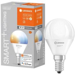 LEDVANCE Smarte LED-Lampe mit WiFi Technologie, Sockel E14, Dimmbar, Lichtfarbe änderbar (2700-6500K), ersetzt Glühlampen mit 40 w, smart+ WiFi Mini Bulb
