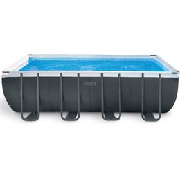 Intex - Frame Swimming Pool Set Ultra Quadra xtr anthrazit 549 x 274 x 132 cm Inkl. Sandfilteranlage