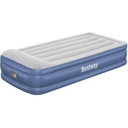 Bestway - TriTech™ Single-Luftbett mit antimikrobieller Oberfläche & integrierter Elektropumpe 191 x 97 x 46 cm - Blau