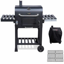 Taino - hero bbq Smoker Grillwagen Holzkohle Grill Standgrill Räucherofen