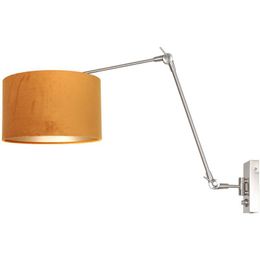 Steinhauer wandlamp Prestige chic - leinen - metall - 8111ST - Leinen