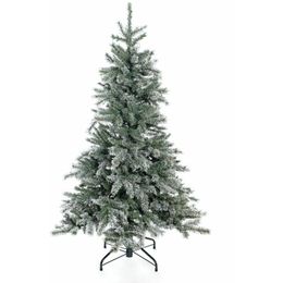 Evergreen - Fichte Frost inkl. Lichterkette 150 cm weiß 150 cm mit Lichterkette