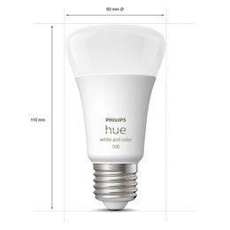 PHILIPS Hue White&Color Ambiance LED E27 11W 1055lm