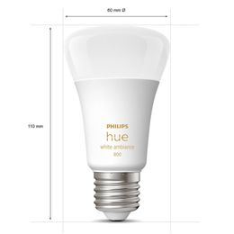 PHILIPS Hue White Ambiance E27 LED-Lampe 11W 1055lm