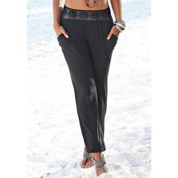 Lascana Strandhose schwarz Gr. 34 für Damen