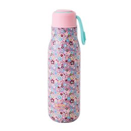 Rice Thermosflasche Fall Floral aus rostfreiem Stahl, Ø7,5 x H25,5 cm, 500 ml, lavendel