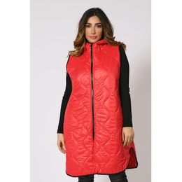 Plus Size Company Weste "Horna" in Rot - 50/52