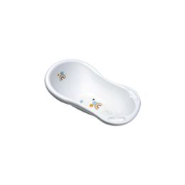 Lorelli Babybadewanne Rainbow 84 cm Wasserablauf ergonomische Form Ablagefächer weiß