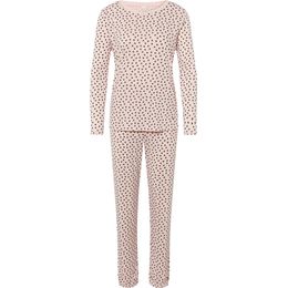 s.Oliver Pyjama-Set, Schlafmaske, Haargummi, für Damen, rosa, 32