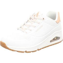 Skechers® Sneaker "Uno - Shimmer Away", Metallic-Details, für Damen, weiß, 42
